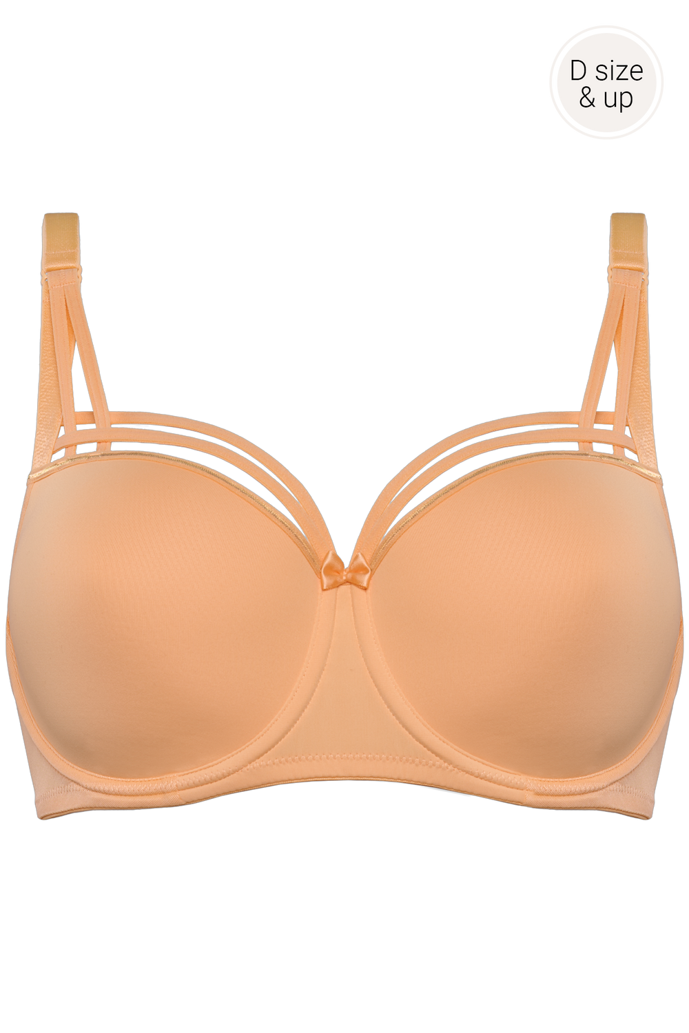 Dame de Paris balcony bra apricot and gold | Marlies Dekkers designer ...