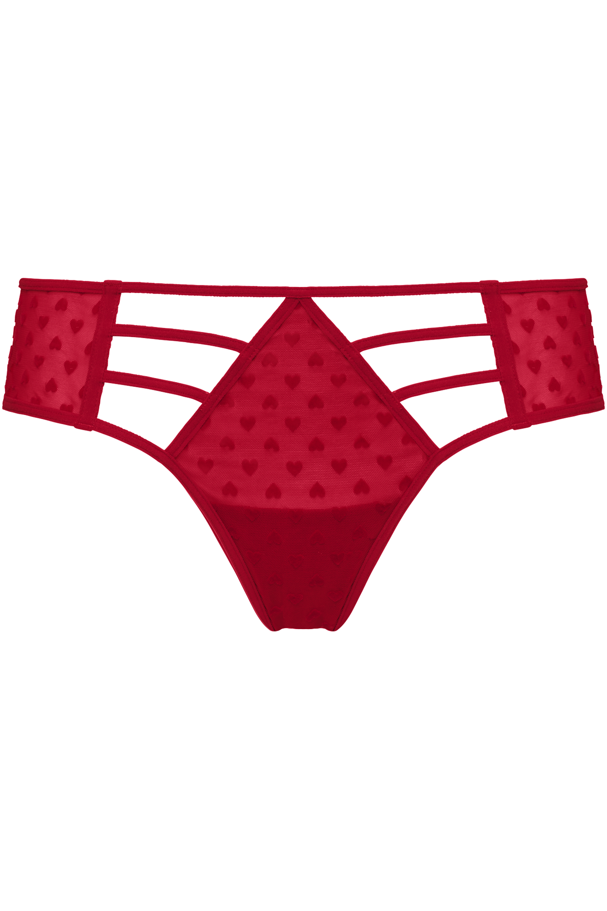 Slip shorties brésilien 8 cm The Art of Love red heart | Lingerie ...